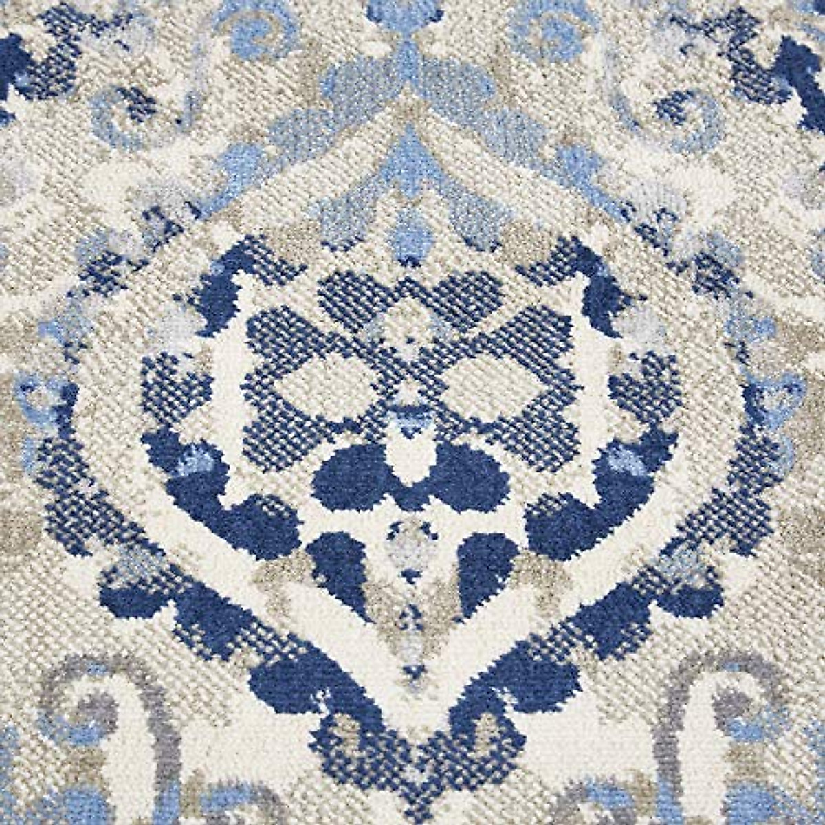 Home Dynamix Melrose Audrey Area Rug, 4x5, Ivory/Blue