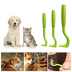 3 Sizes Tick Removal Tool for Dogs, Cats and Humans Plastic Tick Puller Tick Grabber Entire Head & Body Pain-Free (1 Pack)