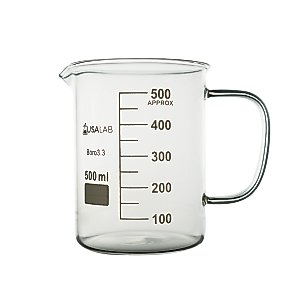 USA Lab 500ML Beaker Mug with Handle Borosilicate 3.3 - USAlab