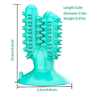 CEESC Dog Toothbrush Chew Toys Dog Teeth Cleaning Stick,Puppy Brushing Dental Oral Care for Small Medium Large Dogs (Blue)