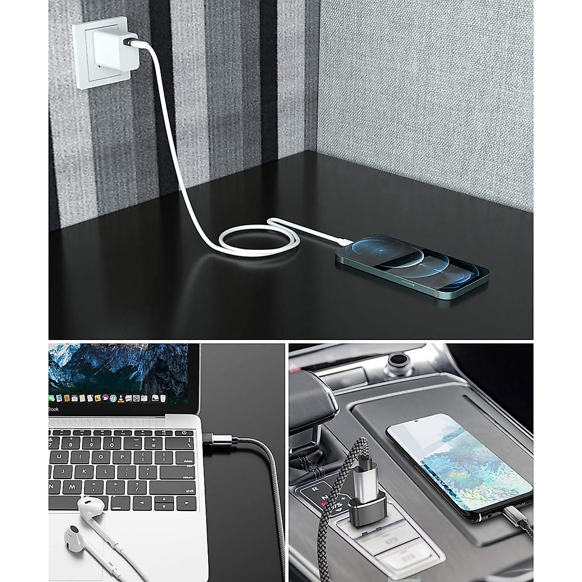 USB-C Female to USB 3.0 Male Adapter (2Pack) Compatible with Your Microsoft Surface Duo 2 Multi use converting add Functions Such as Keyboard,Thumb Drives,mice,etc.(Black)