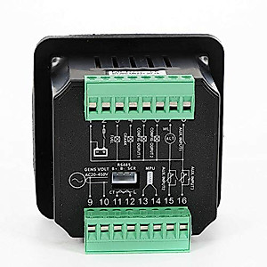 Generator Controller DC20D Genset Controller Automatic Generator Start Controller Module Electronic Diesel Gasoline Engine Generator Controller Micro-Computer Control LED Display