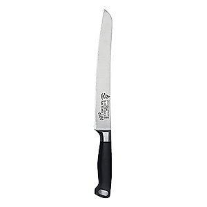 Messermeister San Moritz Elite 9” Scalloped Bread Knife - Fine German Steel Alloy Blade - Rust Resistant & Easy to Maintain