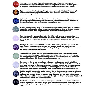 Wresty 10ml Roll On Bottle With Gemstone Rollerball&Crystal Chips Inside,10 Packs Glass Roller Bottles Essential Oil Sample Bottles(Bamboo Lids)