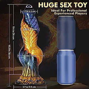 Thrusting Dildo Sex Toys Vibrator - 10.2" 4IN1 Huge Thick Dildos Anal Toys, Monster Big Dildo Upgraded App Remote Control Multi-Modes, Suction Cup Fantasy Dildo Adult Sex Toys & Games for Men Women
