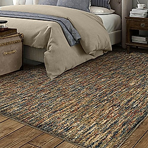 Orian Rugs Super Shag Collection 386301 Multi-Solid Area Rug, 7'10" x 10'10", Multicolor
