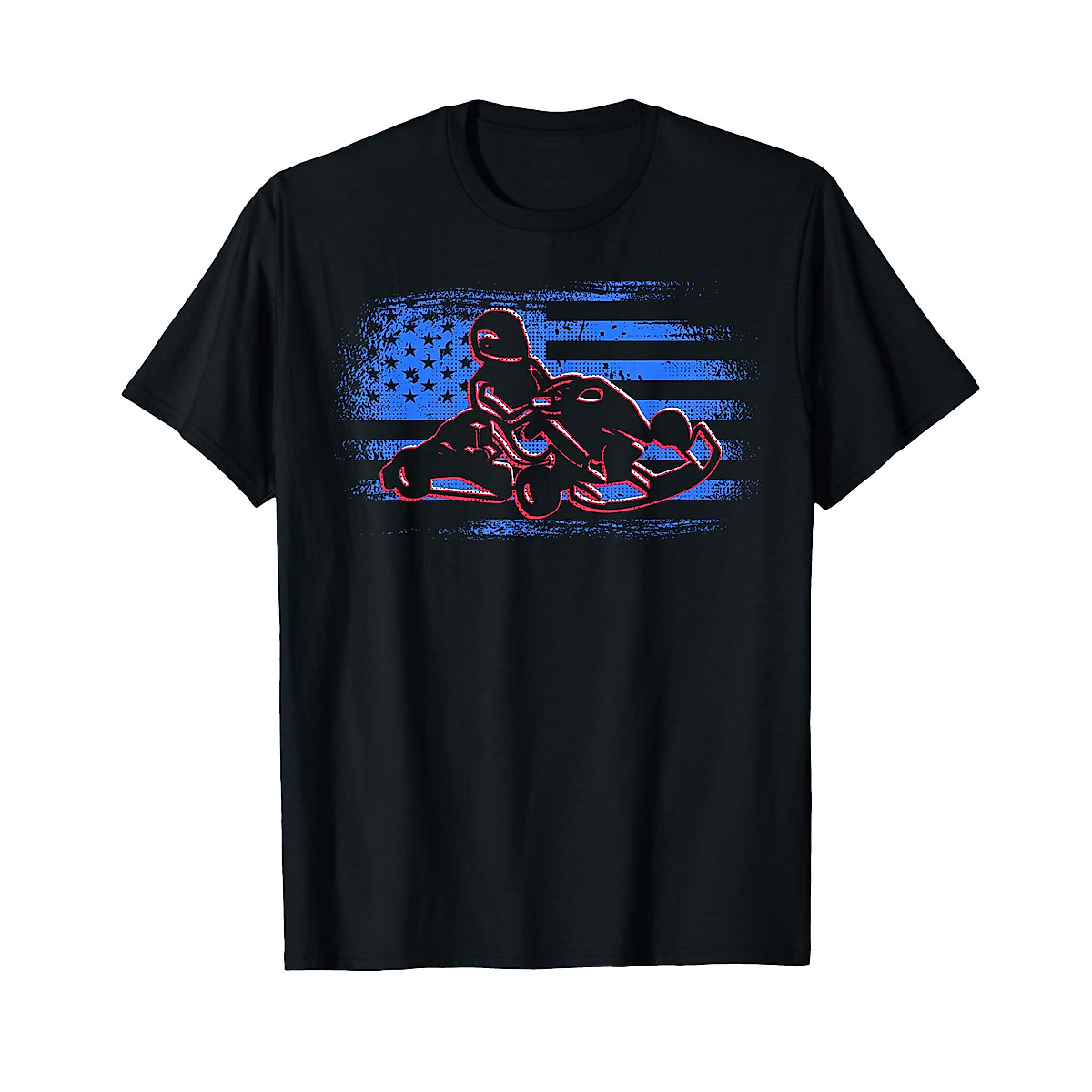 Go-Kart usa american go karts motorsports Kart Racing T-Shirt