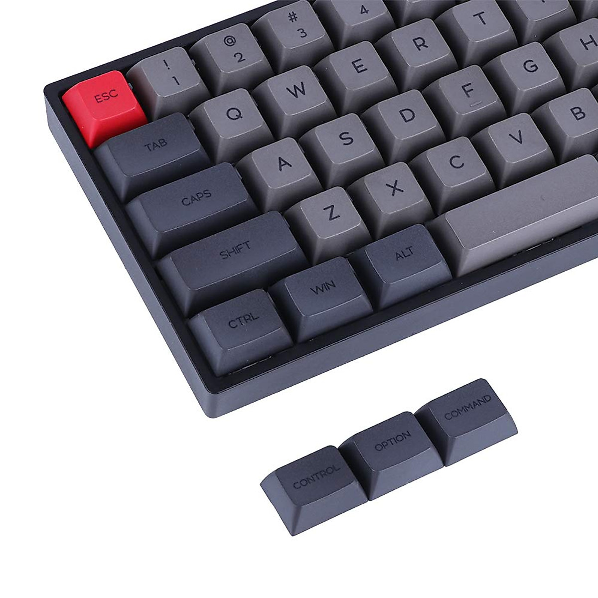 EPOMAKER SK66 60% Keys Wired Gateron Optical Mechanical Gaming Keyboard with RGB Backlight and PBT Heat Sublimation Keycaps (Gateron Optical Red, Grey Black)