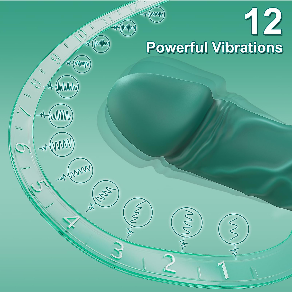 G Spot Dildo Vibrator Sex Toys - Adult Sex Toys Realistic Anal Dildo for Women with LED Display, 12 Powerful Vibrations Clitoris Vibrator Wand Sex Toys for Female Male G Spot Anal Stimulation