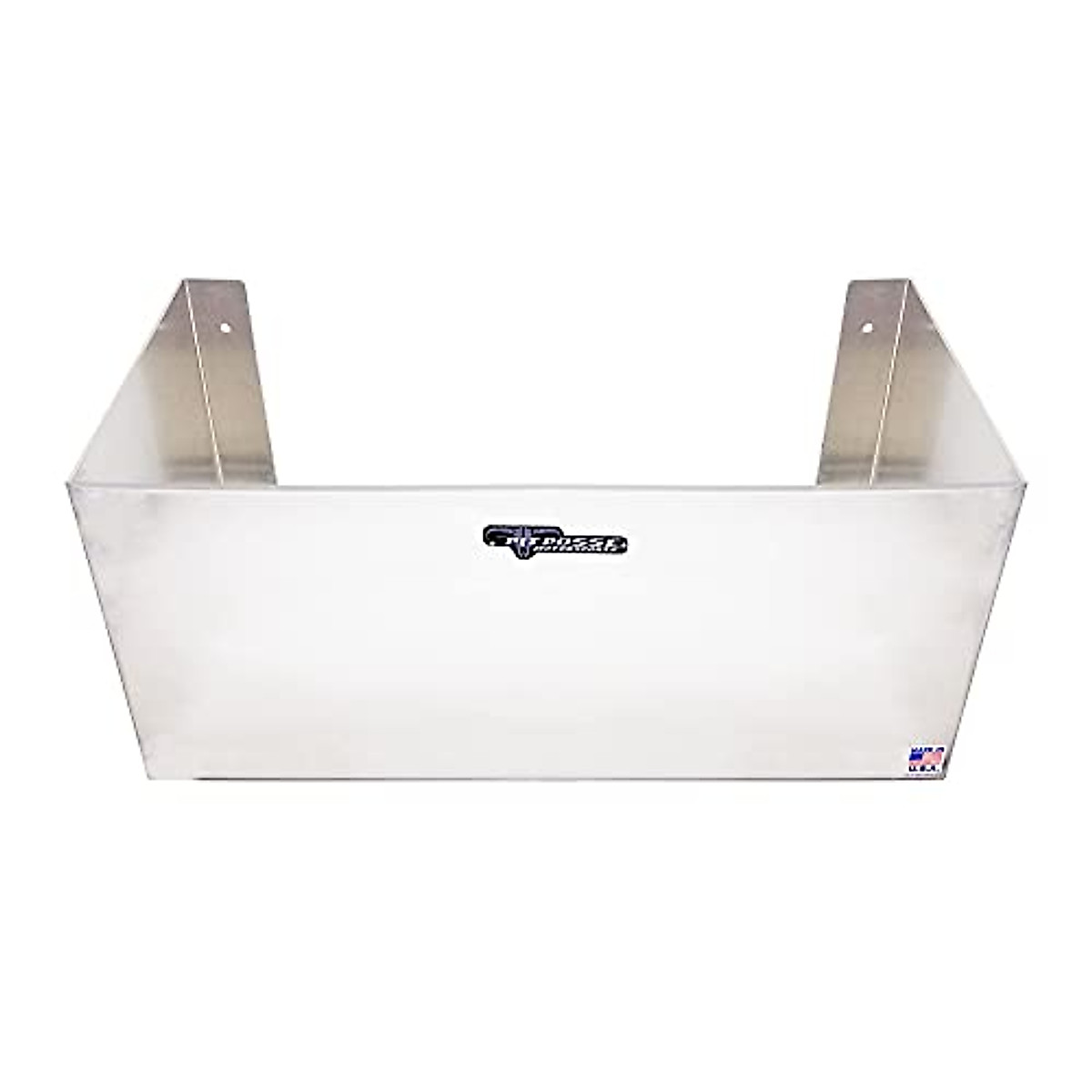 Pit Posse PP3344 Double Utility Jug Holder Storage Rack Shelf - Holds Two 5-Gallon Jugs - Made in USA - Anti-Rusting Aluminum - Shop Garage Enclosed Race Trailer Car Automotive Accessories (Silver)