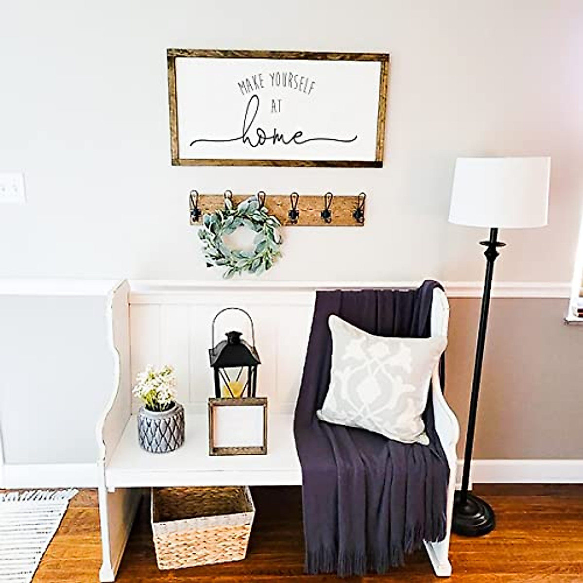 10x20 inches, Guest Room Decor - Entryway Decor - Make Yourself At Home Sign - Make Yourself At Home Sign - Guest Room Sign - Be Our Guest Sign - Guest Room - Guest Room Wall Decor