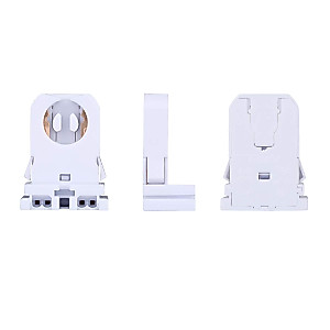 G13 T8 Bi-pin Socket Tombstone Lamp Holder Non-shunted Turn Type JOMITOP for LED Fluorescent Tube Replacement(NO Wire) 50 Pack