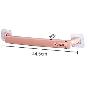 Towel Rack Towel Bar Towel Holder Rack Wall Mounted Kitchen Accessories 44/53.5cm Towel Hanger Bathroom Storage Cupboard Door Bath Hanger Towel Shelf Towel Stand (Color : E)