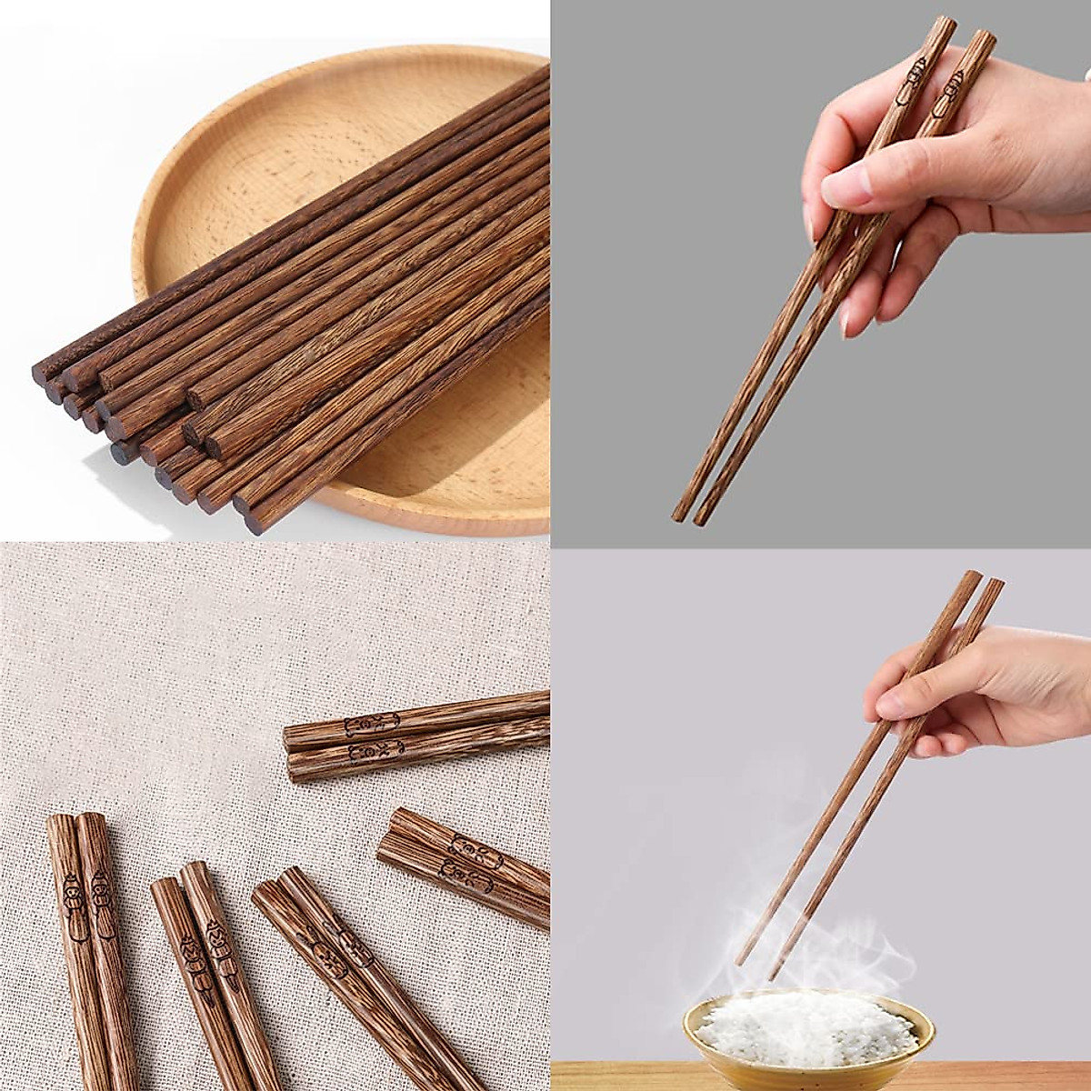 Personalized Custom Wooden Chopsticks with Name Bulk for Beginners Custom Engraved Bamboo Chop Sticks Wedding Favors Party Gifts Housewarming Birthday Party Wedding Gifts(A 120PC)