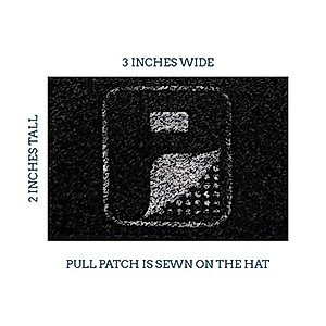 Pull Patch Flat Bill Snapback Trucker Hat | Charcoal & Black Tactical Cap | 2x3 in Loop Surface to Attach Morale Patches