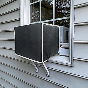 Heavy Duty Air Conditioner Cover Outside Unit for Midea U Shaped 8000/10000/120000 BTU Garpernics Air Conditioner Winter Cover outside,Window AC Cover Outdoor with Straps Dust-proof waterproof