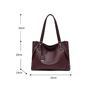 BearInfested Ladies Fashion Ladies Wallets and Handbags Leather Tote Bags Shoulder Tote Bags