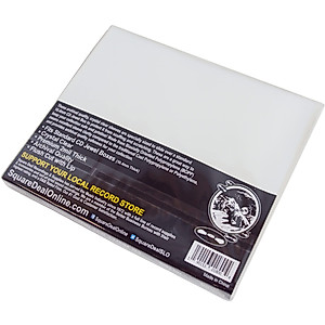 (500) CD Jewel Box Outer Sleeves - Premium 2mil Thick - Flush Cut - Archival Quality #CDSB02