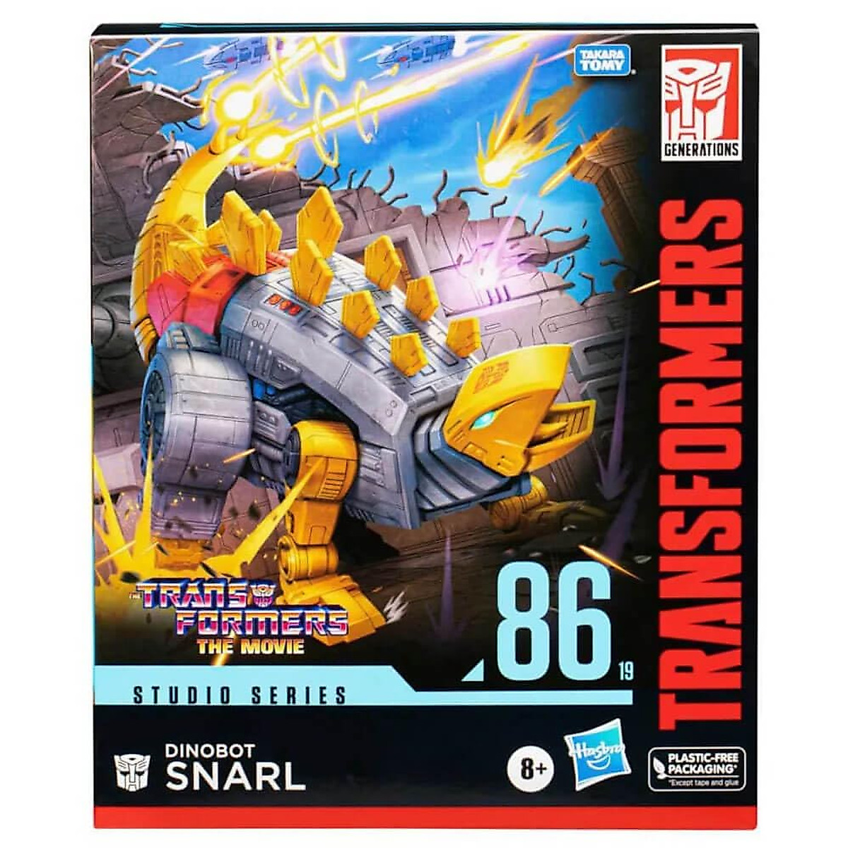 Transformers Toys Studio Series Leader Class 86-19 Dinobot Snarl Toy, 8.5-inch, Action Figure for Boys and Girls Ages 8 and Up