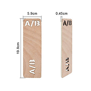 Kozy Home Décor Alphabetical Media Dividers for CD’s. Books, Comic Books or DVD’s - A-Z Wooden Dividers for Vertical & Horizontal Arrangement – 8 x 1.5 Inches Shelf Organizers