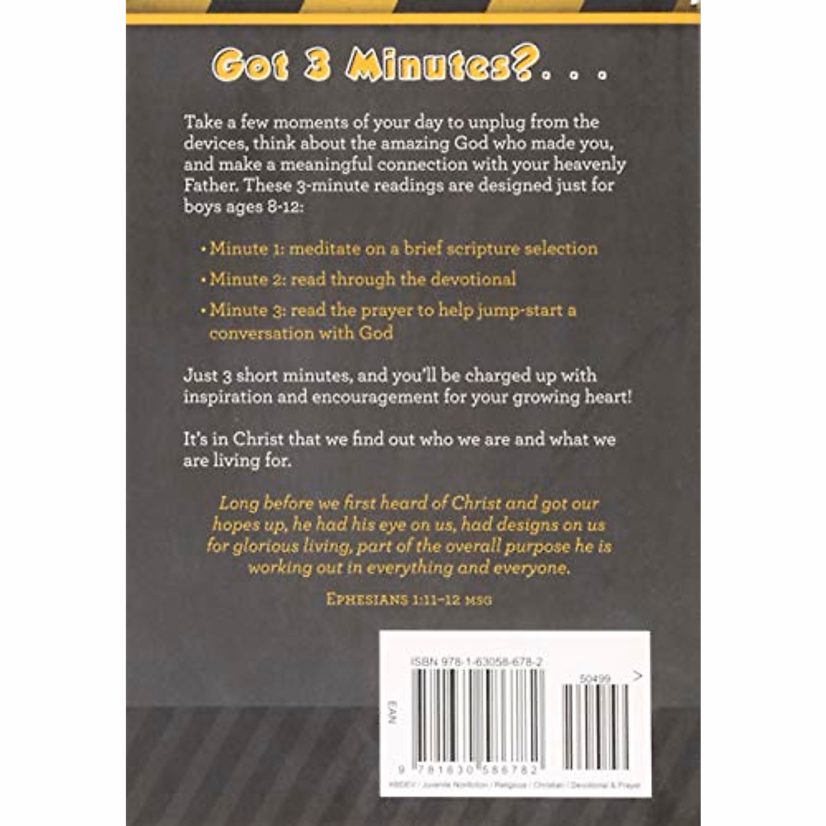 3-Minute Devotions for Boys: 90 Exciting Readings for Men Under Construction