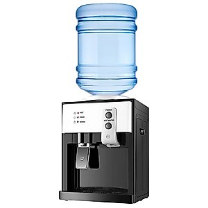 SNKOURIN Top Loading Water Cooler Dispenser, Water Dispenser for 5 Gallon Bottle, 3 Temperature Settings,Hot & Cold Water Cooler Dispenser for Home Office Coffee Tea Bar Dormitory,White