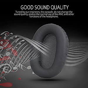 Krone Kalpasmos Replacement Earpads Compatible with Sony WH-CH700N, WH-CH710N, Protein Leather Memory Foam Replacement Ear Cushion, Grey