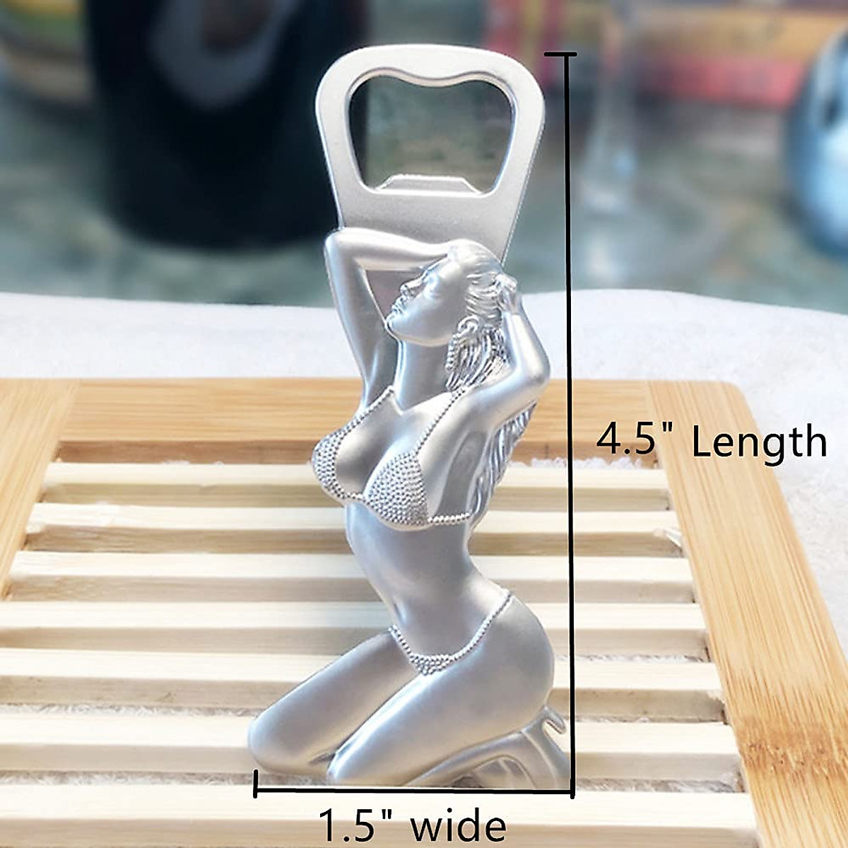 2 Pieces Bottle Opener Beer Bottle Openers for Kitchen Bar Restaurant Stainless Steel Beer Gifts for Women Men