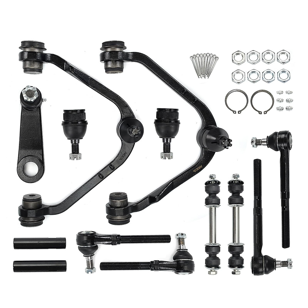 MPLUS 13X Front Upper Control Arms Tie Rods Sway Bars Kit fits For FORD 1997-2002 EXPEDITION, 1997-2003 F150, 1998-1999 F250, 1997 F250 4.6L; 5.4L, For LINCOLN 2002 BLACKWOOD, 1998-2002 NAVIGATOR
