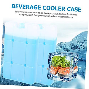 CLISPEED 2pcs Cooler Box Ice Cooler Case Reusable Cold Compress Ice Lunch Reusable Ice Bag Ice Case Freezer Disposable Cooler Food Containers Ice Container Hdpe Cooling Box Portable