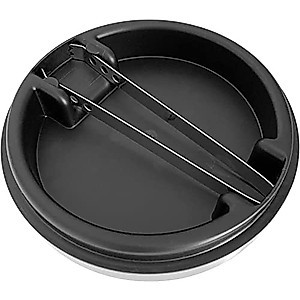 Fortune Candy Insulated Ice Bucket - Double Walled Stainless Steel Ice Bucket with Ice Tongs, Scoop, Lid, and Exclusive Handmade Nylon Holder - 2.8 L, Silver/Navy Blue