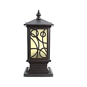 SPNEC Solar Lights, Column Headlights Outdoor Garden Lights Home Waterproof European Style