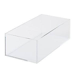 無印良品 MUJI 44089576 Overlapping Acrylic Box, Medium, Approx. Width 10.0 x Depth 5.0 x Height 3.1 inches (25.2 x 12.6 x 8 cm), Transparent