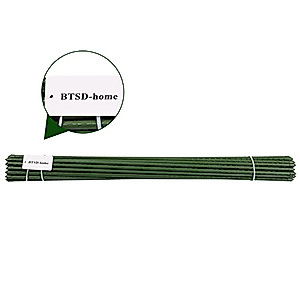 BTSD-home Garden Stakes 30 Inches Steel Plant Stakes Sturdy Tomato Stakes, Pack of 25