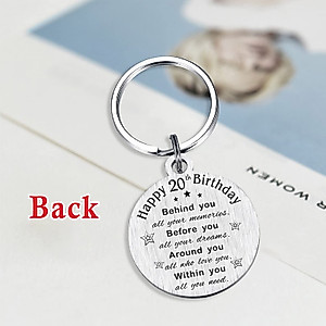 ABNTY 21st Birthday Gifts for Women Men, 21 Year Old Birthday Keychain, Born in 2003 Gifts, 2003 Birthday Decorations