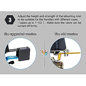 UJV Ufairy WiFi 3rd Generation Smart Water Valve Shutoff Manipulator Domotique Valve Controller Compatible with Alexa Google No Hub Required Black 31x15x75cm GR-W-105