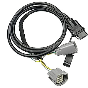 Bentolin 17275.01,4 Way Flat Tow Hitch Trailer Wiring Harness for 2007-2018 Jeep Wrangler JK Models 67 Inches (with Flat Connector Dust Cover)