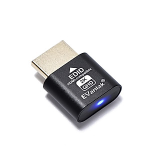 EVanlak HDMI Dummy Plug Headless Ghost Display Emulator Premium Aluminum PC（Fit Headless-1920x1080 New 3RD@60Hz）-3Pack