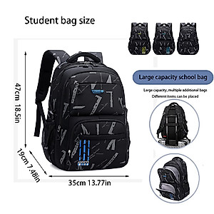 Travel Backpack Laptop Backpacks Men Women Water Resistant College School Bookbag Dark Blue