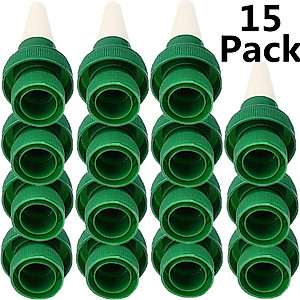 Poolan 15 Pack Vacation Plantes Waterer Self Watering Stakes Automatic Watering System, Plant Self Drip Irrigation Slow Release for Indoor or Outdoor Houseplants (15)