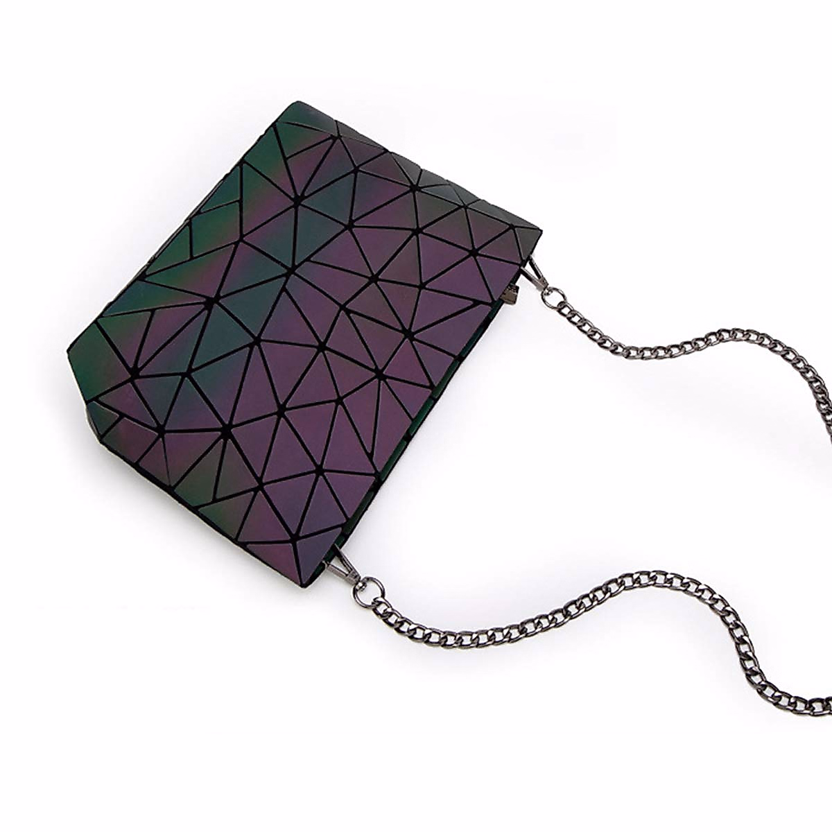 Orita Women Holographic Laser Envelope Clutch Handbag Shoulder Bag Purse, Luminous, One Size