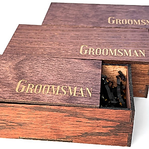 Personalized Gift Co Engraved Gift Box for Gift Wedding Party & Anniversary (Groomsman),Gold