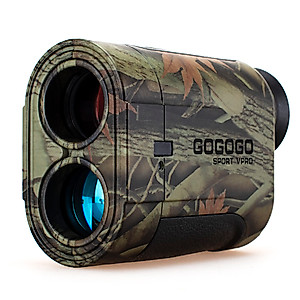 Gogogo Sport Vpro 6X Hunting Laser Rangefinder Bow Range Finder Camo Distance Measuring Outdoor Wild 650/1200Y with Slope High-Precision Continuous Scan