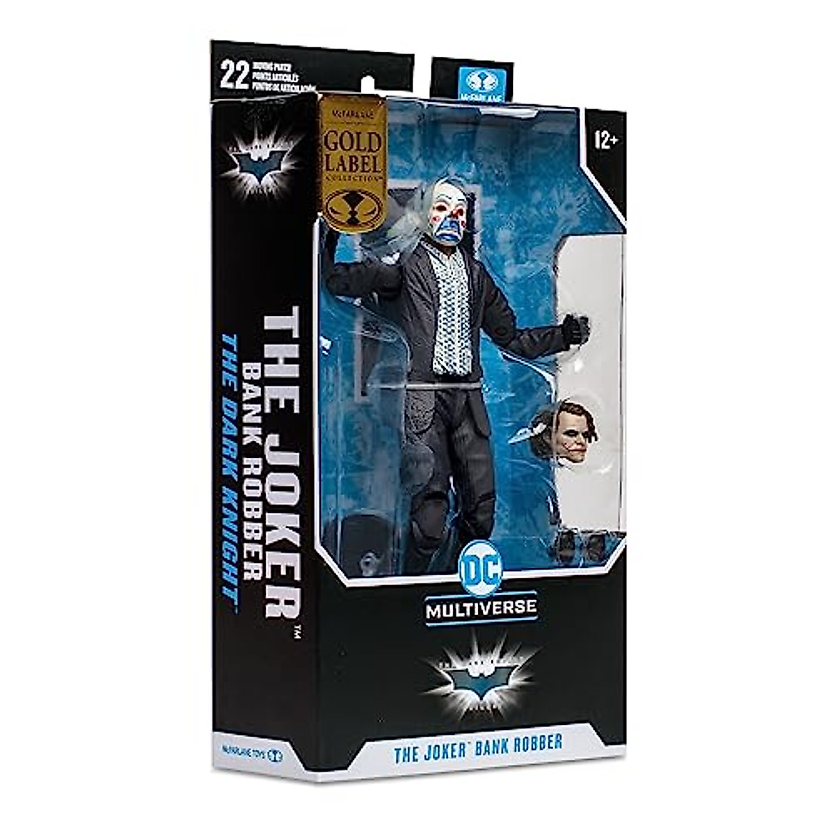 McFarlane Toys Batman The Dark Knight Trilogy The Joker Bank Robber Gold Label SDCC 2023 Exclusive Figure, Green