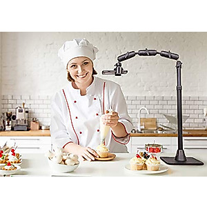 Arkon Pro Phone Stand Black Retail - HD8RV29 & iPhone Tripod Mount for iPhone X iPhone 8 7 6S Plus iPhone 8 7 6S Galaxy Note 8 5 S8 S7 Retail Black