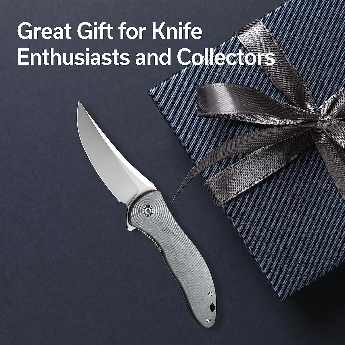 CIVIVI Synergy4 Pocket Knife for EDC, Large Folding Knife with 3.94'' Nitro-V Blade Ergonomic 3D Machined G10 Handle, Utility Knife for Camping Hiking C21018A-2