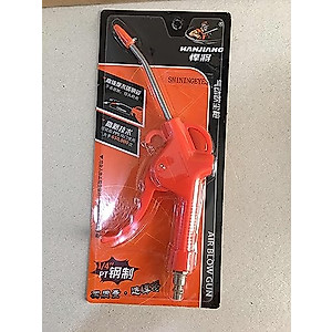 SHININGEYES Air Blow Gun Angled Bent Nozzle Pistol Grip (Orange)