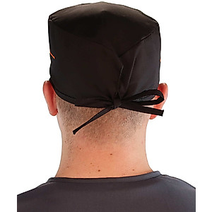 Sparkling EARTH EKG Signal Medical Sign Caduceus Symbol Unisex Classic Surgical Style Scrub Working Cap - 100% Cotton - Made in The USA!