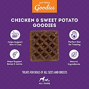 Treatly Soft Baked Goodies Chicken & Sweet Potato w/Collage Dog Treats - 5oz/1 Pack