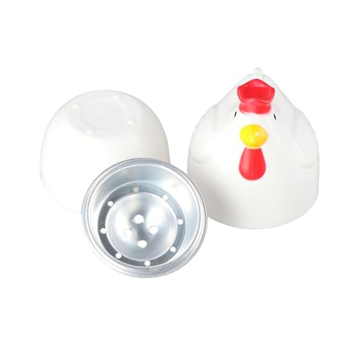 Microwave Egg Boiler,Chicken Shaped Microwave Egg Steamer Cooker Boiler Steamer Gadgets Cook Soft and Hard Boiled Egg Kitchen Tool